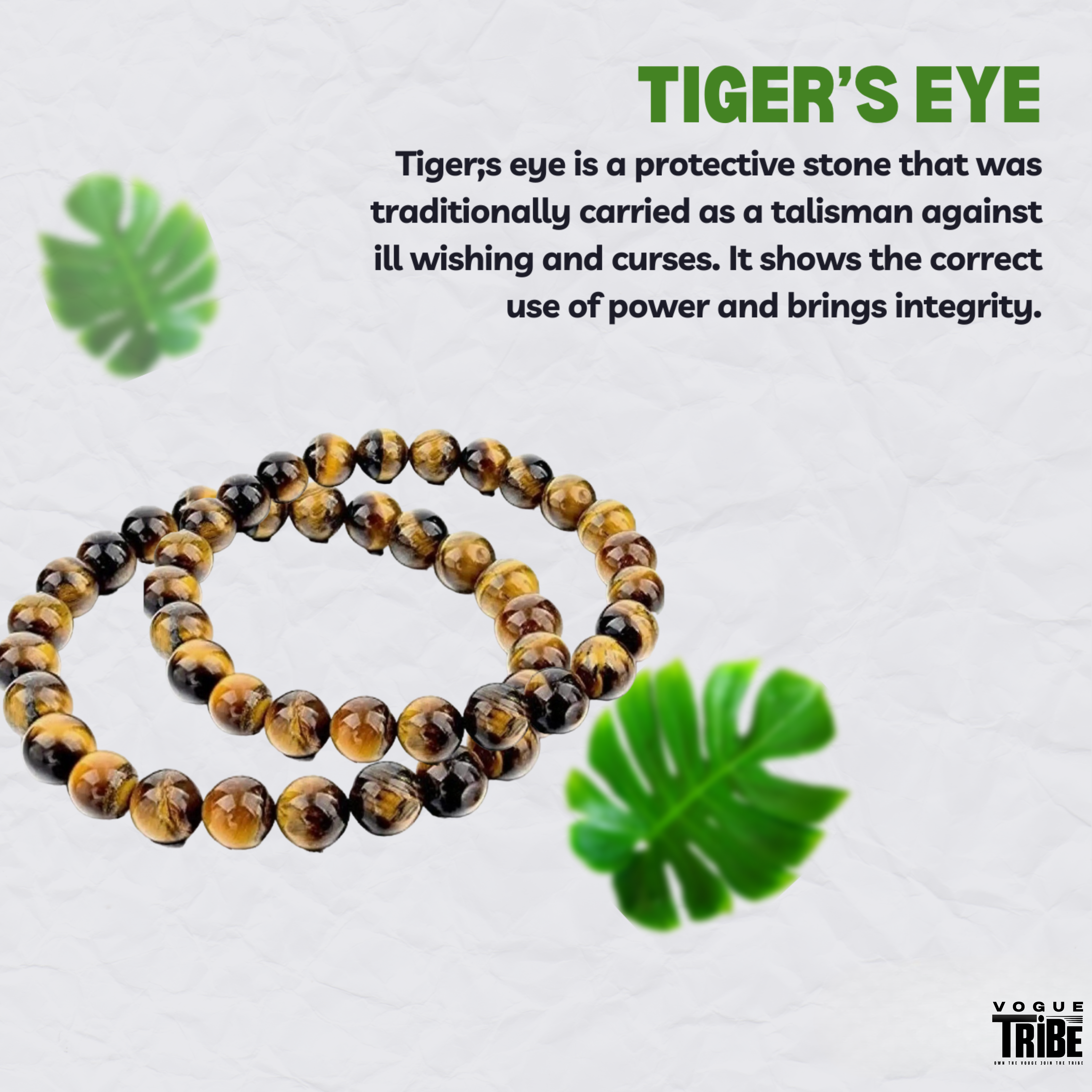 Tiger's Eye Bracelet – Vogue Tribe